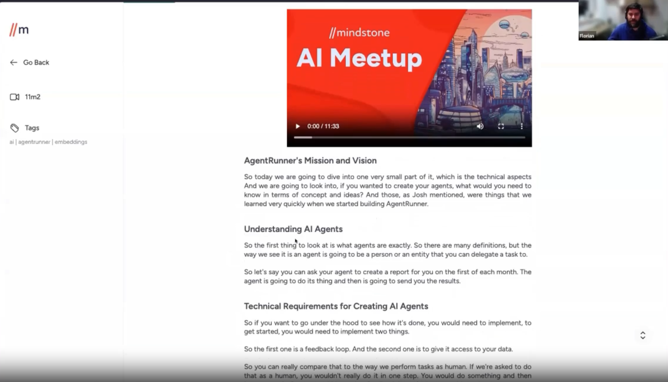 Magical Transcripts using AI on Mindstone | Mindstone